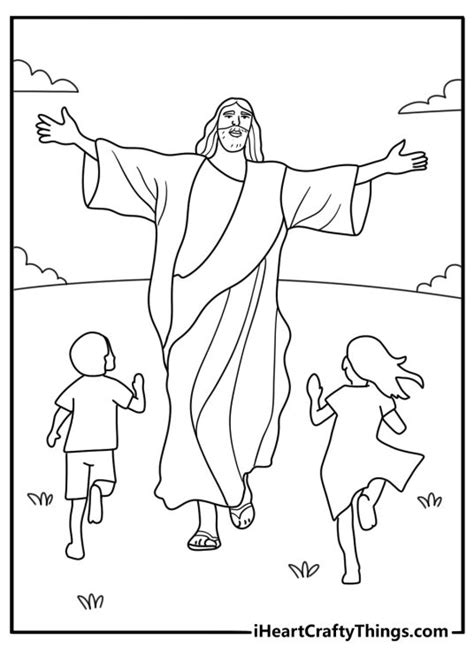 52 Free Jesus Coloring Pages Printable Pdf Sheets