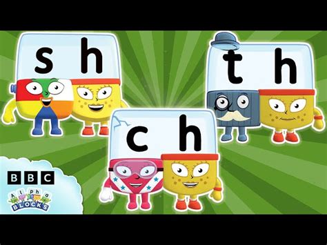 📖 Sh Ch And Th Letter Teams With Alphablock H 📖 Learn To Read And Spell Alphablocks