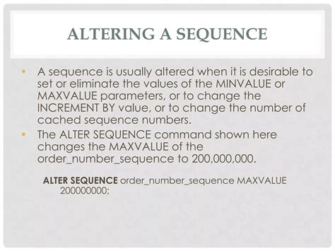 Oracle Database Sequence Pptx