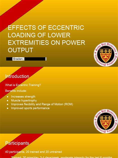 The Effects Of Eccentric Loading Of Lower Extremeties On Power Output