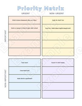 Priority Matrix By Copper Speech TPT