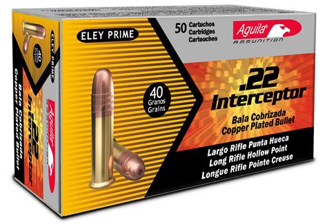 Aguila Ammunition Interceptor 22 Long Rifle 40 Grain Hollow Point