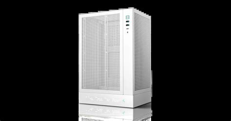 Deepcool Ch170 Digital White Mini Itx Vertical Case Grey Pc