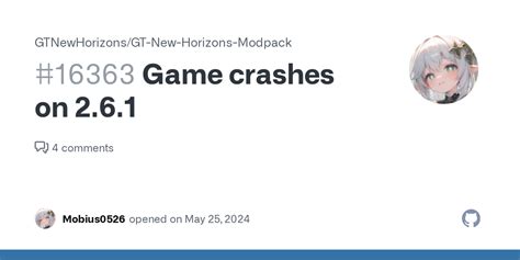 Game Crashes On 261 · Issue 16363 · Gtnewhorizonsgt New Horizons