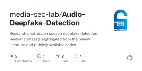 Github Media Sec Lab Audio Deepfake Detection Research Progress On Speech Deepfake Detection