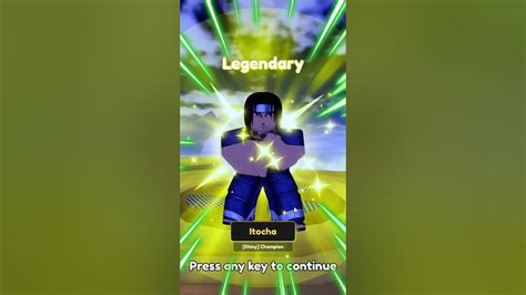 I Hatched A Shiny Legendary Itachi In Anime Fighters Simulator X