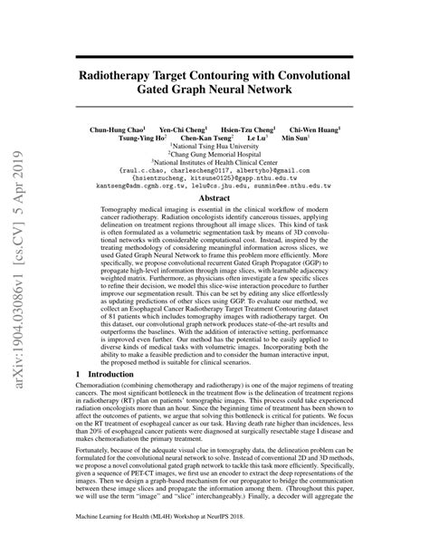 pdf radiotherapy target contouring with convolutional gated graph