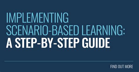 implementing scenario based learning a step by step guide