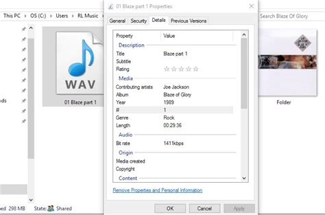 Metadata For WAV Music Files Microsoft Community