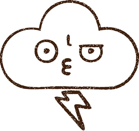 Cloud Charcoal Drawing 9598653 Vector Art At Vecteezy