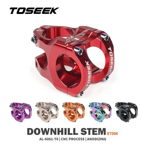 Toseek St006 Mtb Stem Aluminum Alloy Ultralight High Strength Short
