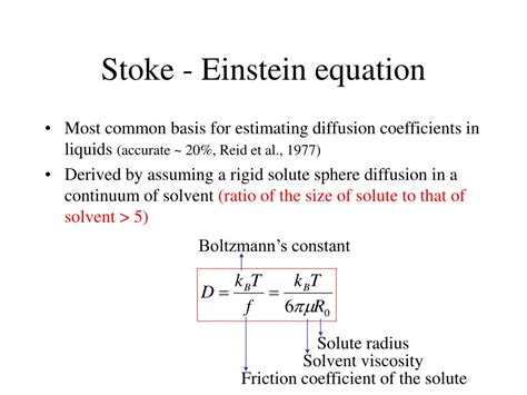 PPT 高等輸送二 質傳 Lecture 4 Diffusion coefficient PowerPoint