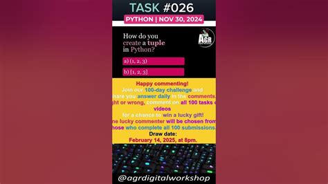 Py Task026 Python Quick Tips Creating A Tuple In Python 🐍 Youtube