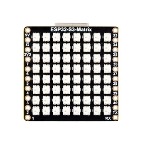 waveshare esp32 s3 development board onboard 88 rgb led matrix and