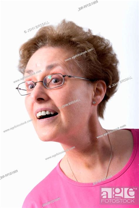 Portrait Of An Older Woman Smiling Stock Photo Picture And Rights Managed Image Pic BIR