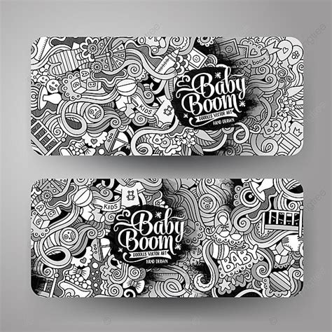 만화 귀여운 라인 아트 벡터 손으로 그린 낙서 아기 기업의 정체성 배경 즐거움 선 낙서 배경 일러스트 및 사진 무료 다운로드 Pngtree