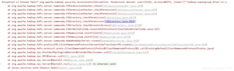 Java上传文件到hdfs报错：permission Denied User17215 Accesswrite Inode““hadoopsupergroupdrwxr