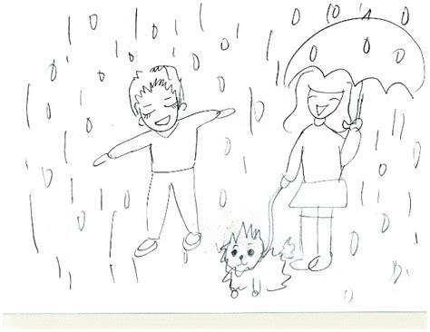 빗속의 사람 그림 Pitr Person In The Rain 네이버 블로그