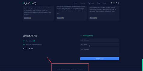 Feat Different Top And Bottom Padding At The Footer · Issue 842 · Piyushgarg Devpiyushgargdev