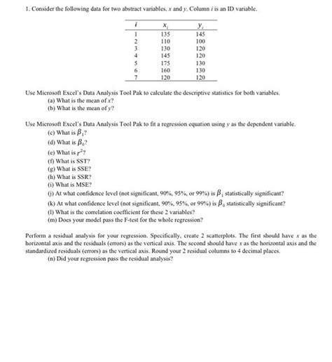 Solved 1 Consider The Following Data For Two Abstract Chegg Com