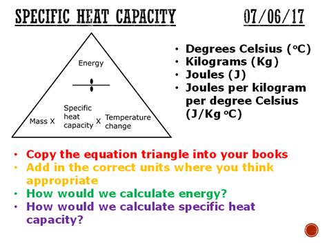 How To Calculate The Specific Heat