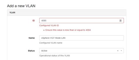 Cannot Add Vlan With Id 4095 For Vgt Mode In Vsphere · Issue 3425