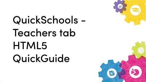 quickschools teachers tab html5 quickguide youtube