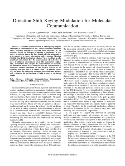 Directionshiftkeyingmodulationformolecularcommunication Pdf