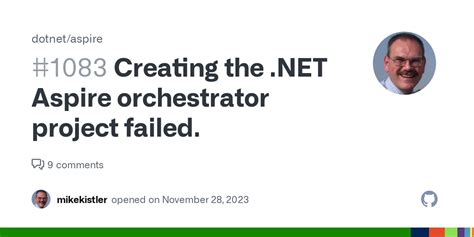 Creating The Net Aspire Orchestrator Project Failed Issue
