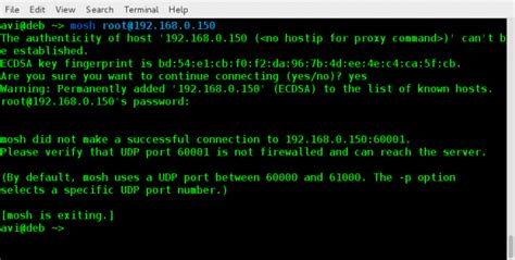 mosh shell a ssh based client for connecting remote unix linux systems