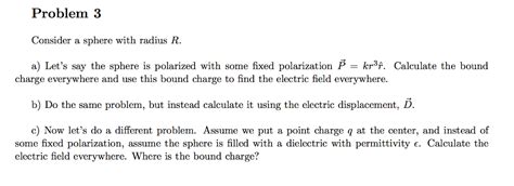 Solved Problem Consider A Sphere With Radius R A Let S Chegg