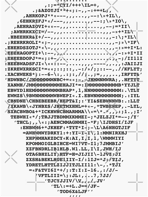 Skull Ascii Code Sticker For Sale By Ralphdior Redbubble