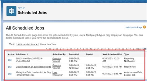 how to schedule a report in salesforce