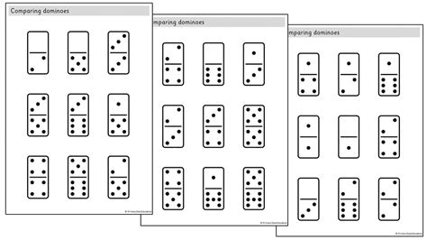 Comparing Dominoes Practical Primary Stars Education