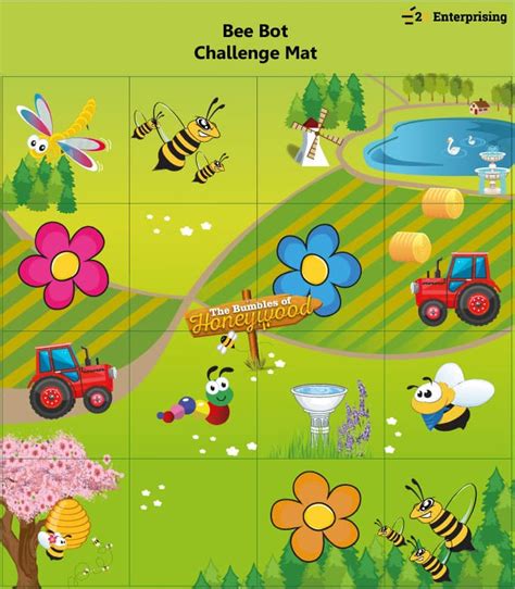 Bee Bot Challenge Bee Bot Mat Activity B Enterprising
