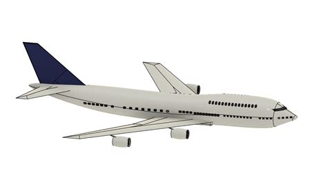 波音747 STEP 模型图纸免费下载 懒石网