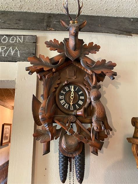 Fehrenbach Black Forrest Clock Antique Price Guide Details Page