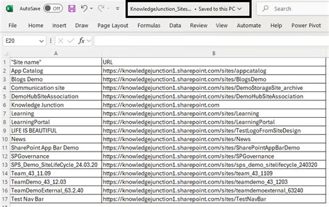 Powershell Script To Enlist All The Pages Of Site Collection And The Microsoft 365 Junction