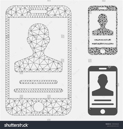 Mesh Mobile Agreement Model Triangle Mosaic Stock Vector Royalty Free 1458446648 Shutterstock