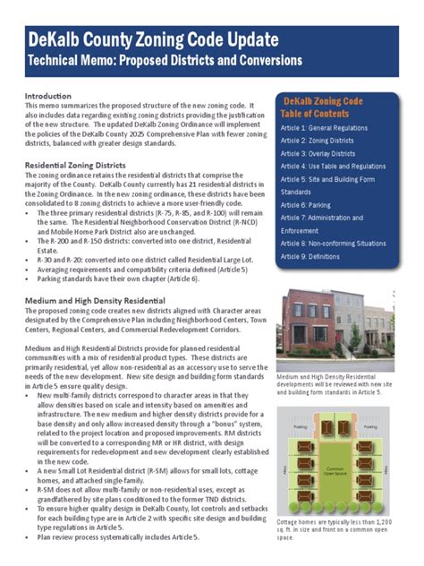 Dekalb County Ga Technical Zoning Memo Pdf Mixed Use Development