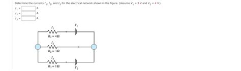 Solved Determine The Currents I1i2 And I3 For The