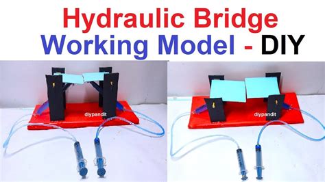 Hydraulic Bridge Working Model Science Project Exhibition Diy