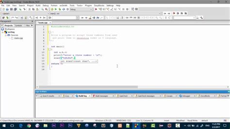 Nested If Statement Sort Three Numbers Youtube