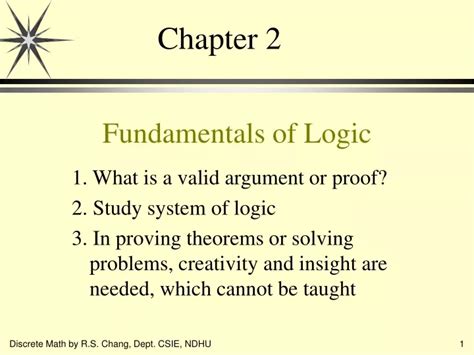 PPT Fundamentals Of Logic PowerPoint Presentation Free Download ID