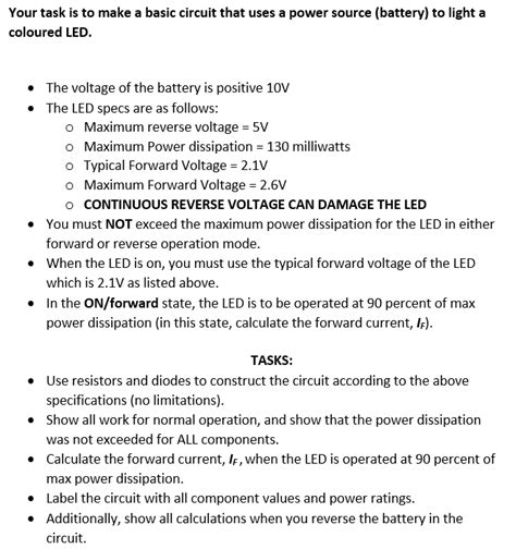solved your task is to make a basic circuit that uses a
