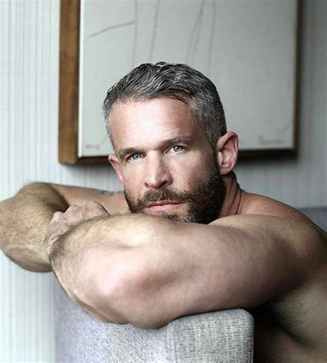 Moustaches Man 2 Man Grey Beards Hommes Sexy Mature Men Male Form