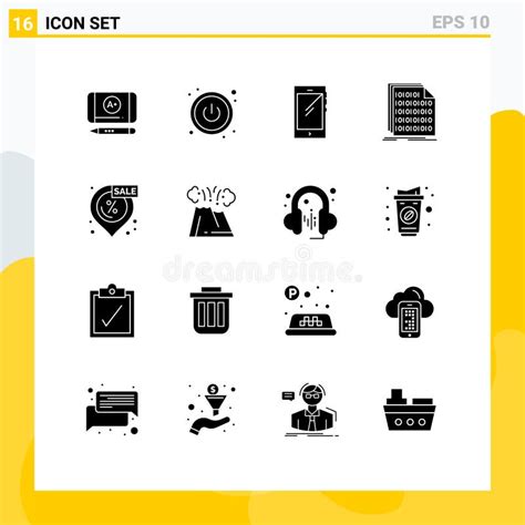 Set Of 16 Modern Ui Icons Symbols Signs For Sale Discount Android