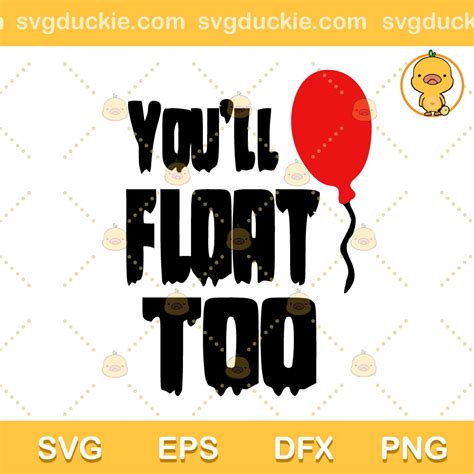 We All Float Down Here Svg Quotes Pennywise Svg