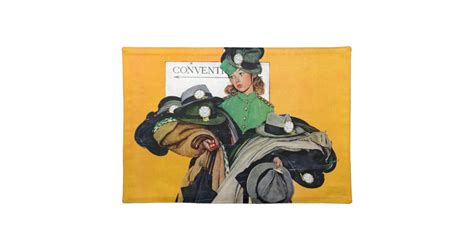 Hatcheck Girl Placemat Zazzle