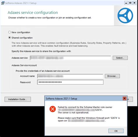 2021 1 upgrade can t add new server to shared configuration adaxes qanda